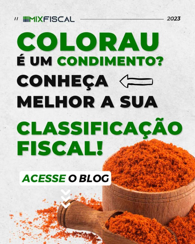 Como classificar corretamente Colorau? - Mix Fiscal